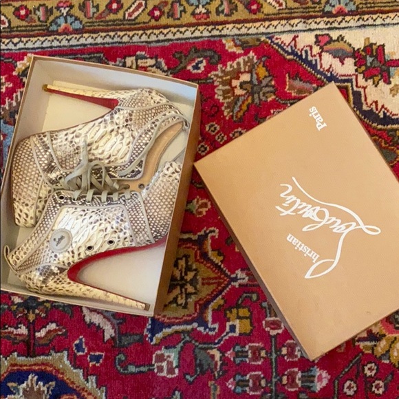 Christian Louboutin | Shoes | Authentic Python Christian Louboutin Size ...